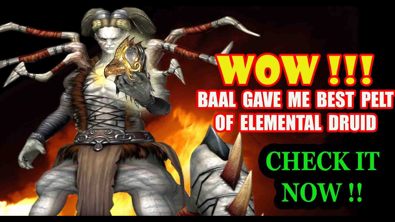Best Elemental Druid Pelt Helm Diablo 2 Drop , WOW - YouTube