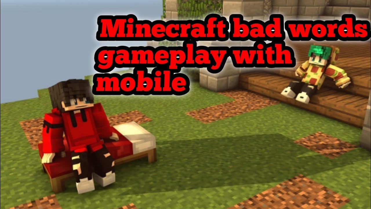 Minecraft bad words gameplay with mobile 😈😈😈😈😈😈😈😈😈😈😈 #minecraft - YouTube