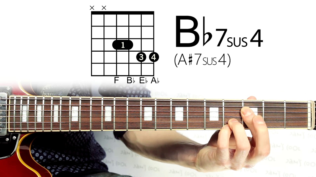 Bb7sus4 / A#7sus4 - YouTube