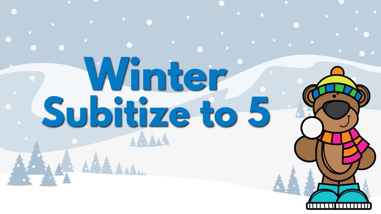 Winter Subitize to 5 - YouTube