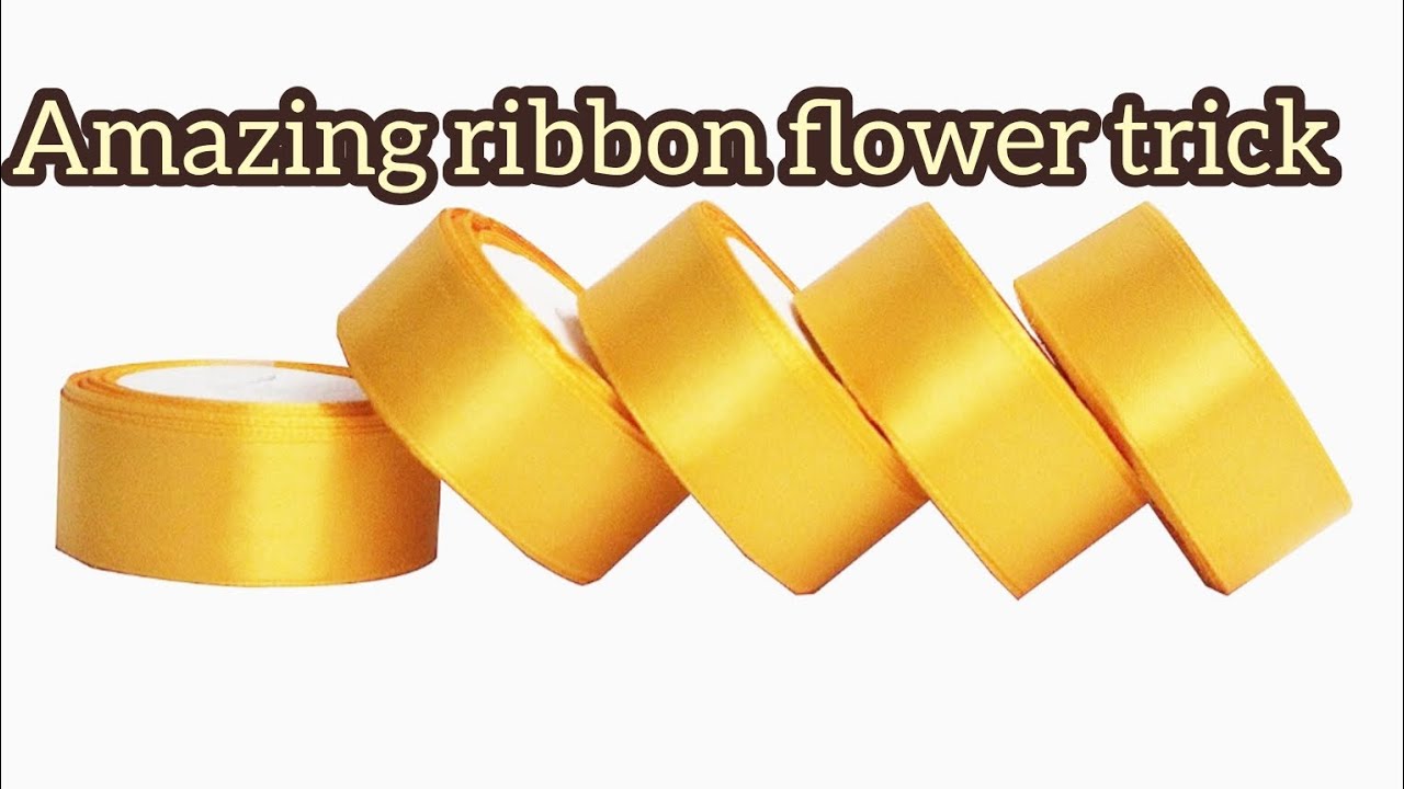 DIY Ribbon Flowers / How to make ribbon flowers/Amazing ribbon flower ...