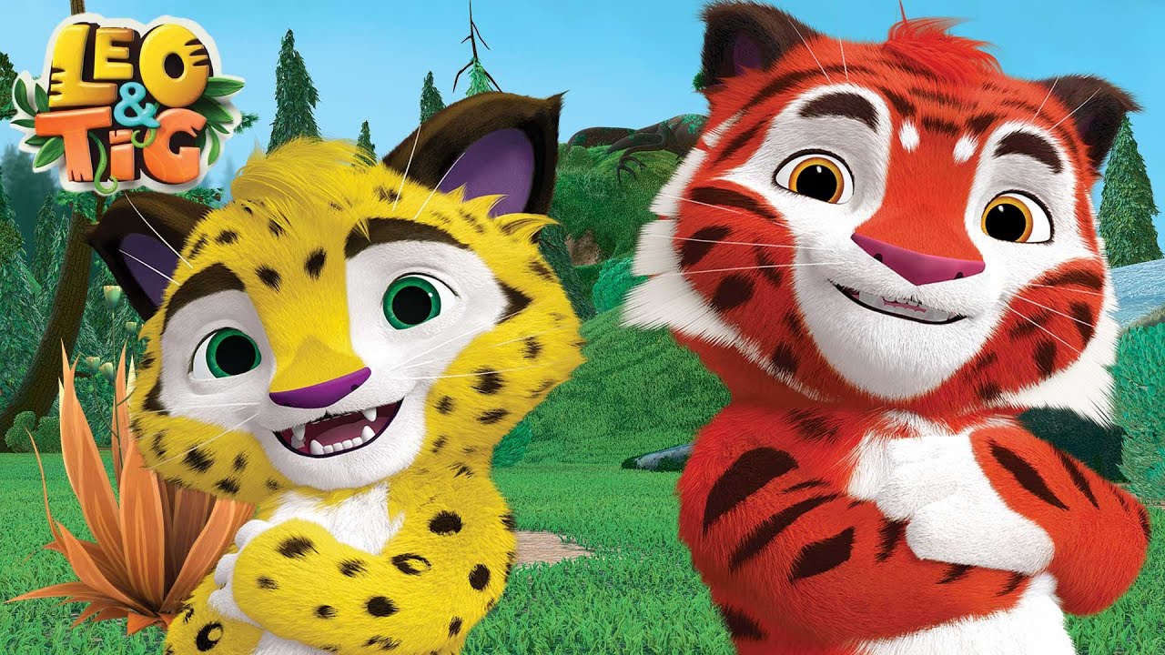 LEO and TIG 🦁 🐯Skin of the Sun 🍈 Cartoon For Children 💚 Moolt Kids ...