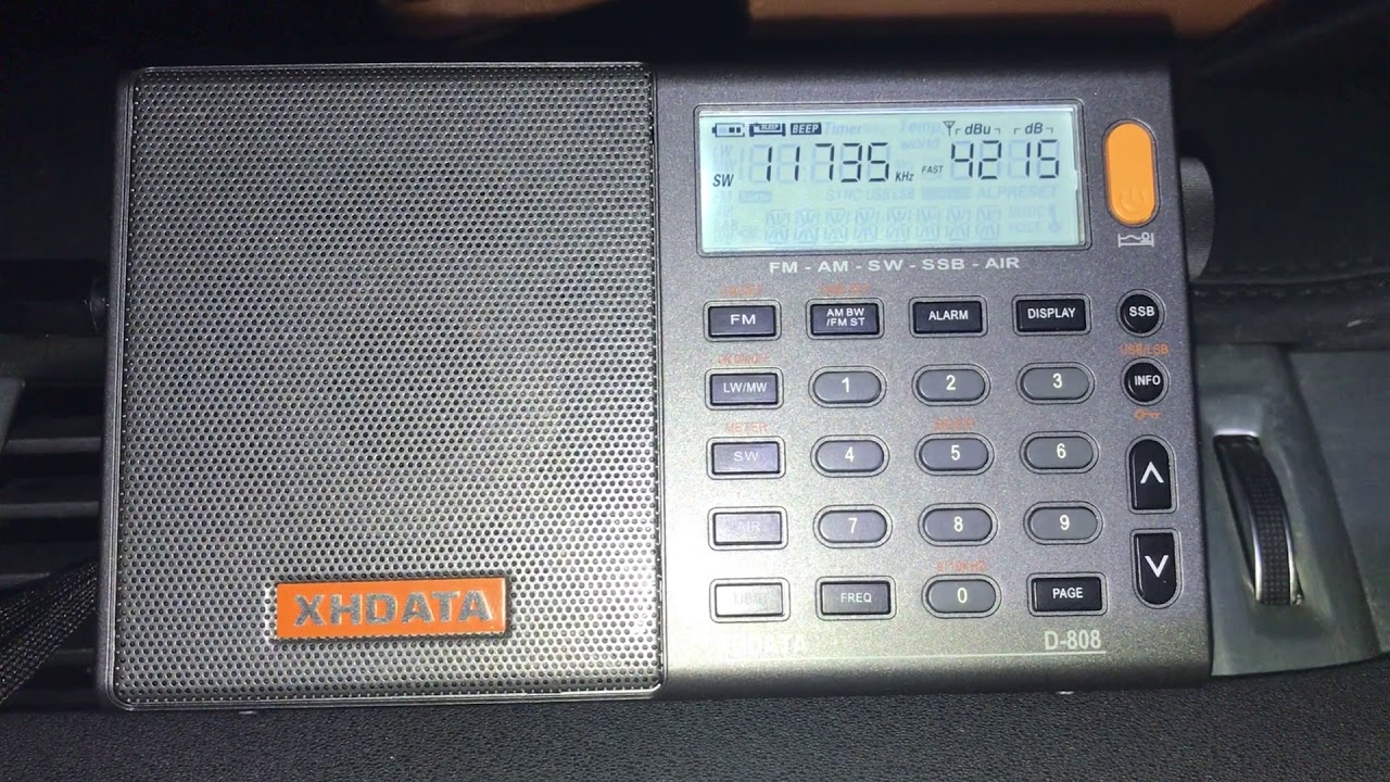 Testing the XHDATA D-808: Zanzibar BC 11735 kHz, Dole, copied in Oxford ...