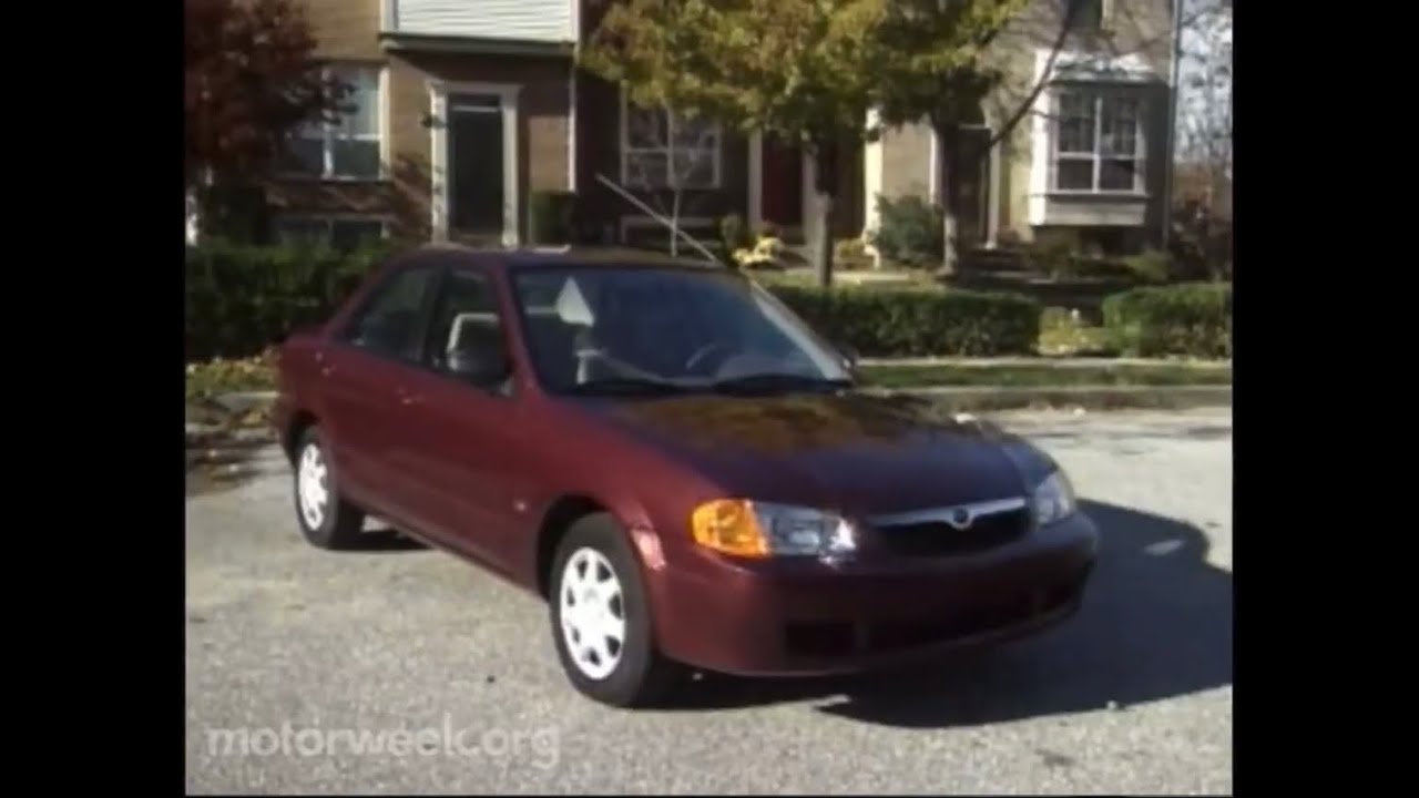 Motorweek 1999 Mazda Protege Road Test - YouTube