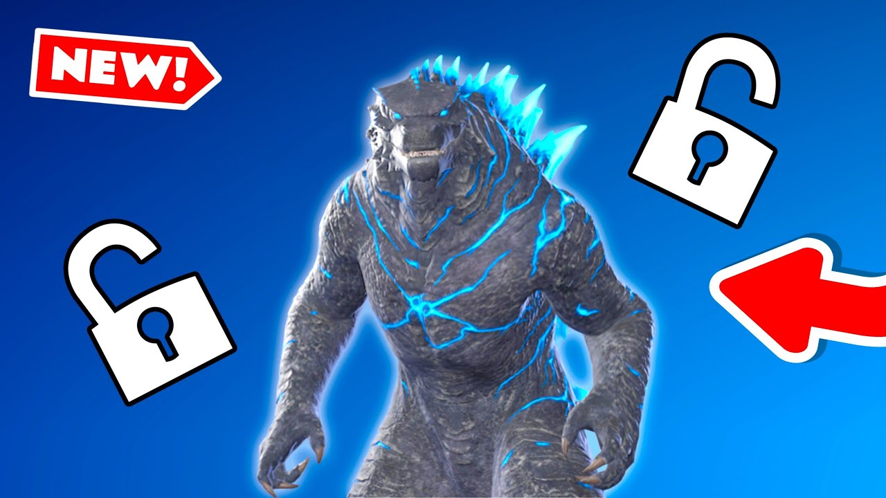 UNLOCKING BLUE GODZILLA! (Fortnite) - YouTube