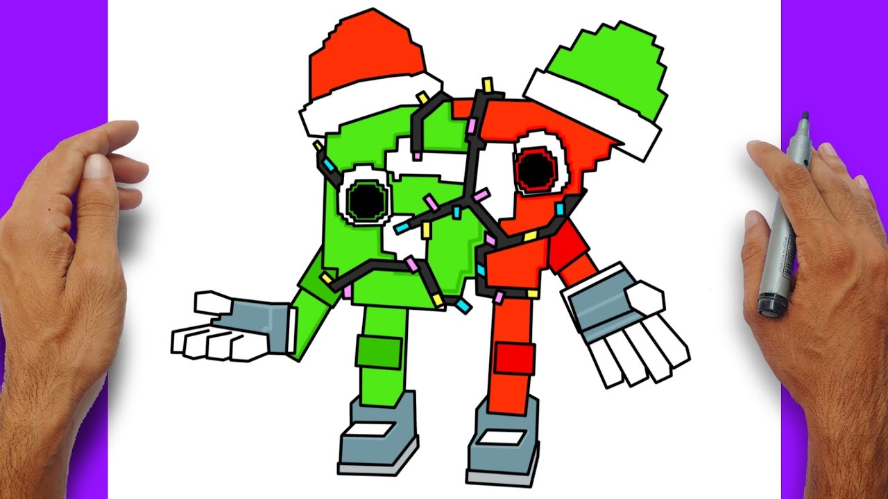How to Draw FESTIVE 67 Easy Step-by-step | Steal a Brainrot | Roblox ...