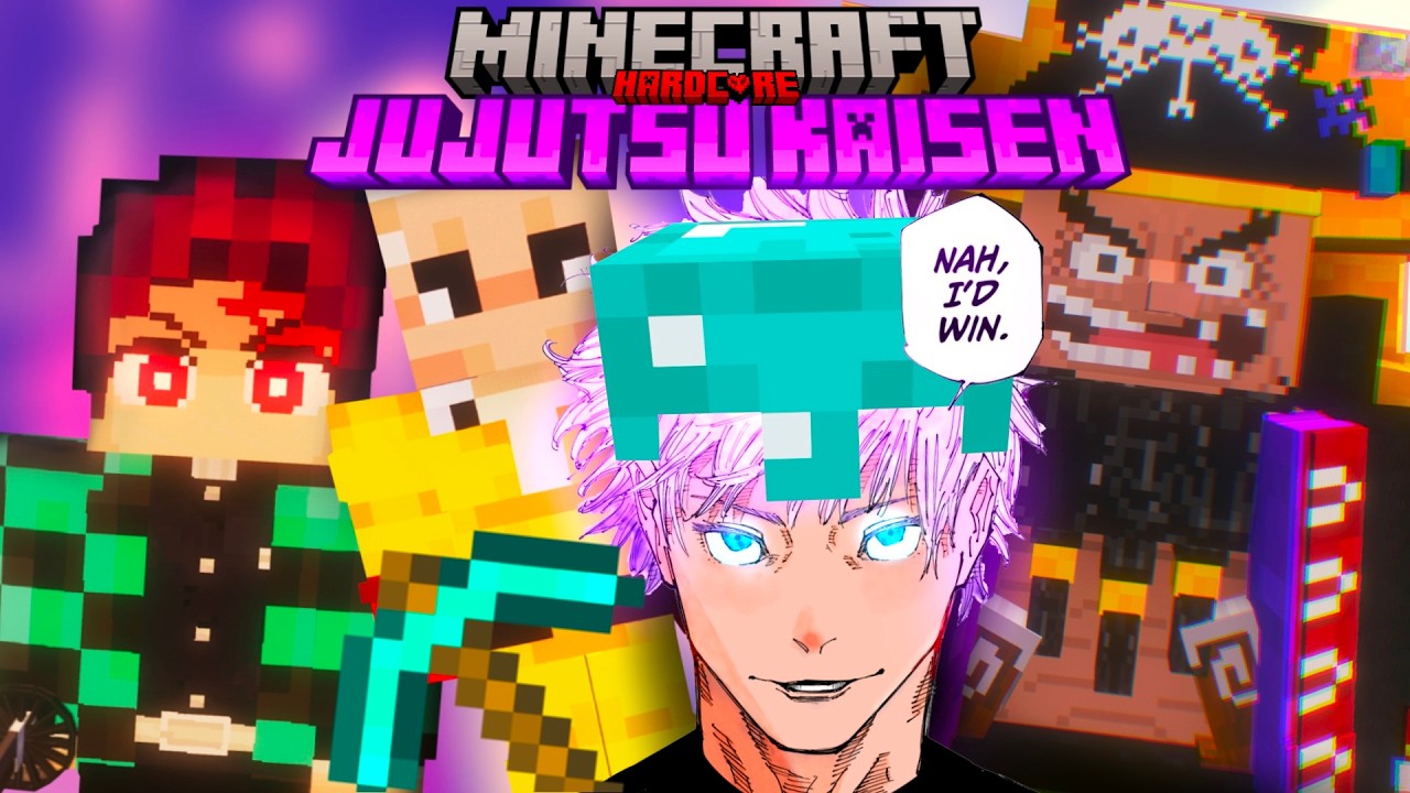 SOBREVIVI como SATORU GOJO en un MULTIVERSO ANIME en MINECRAFT HARDCORE ...