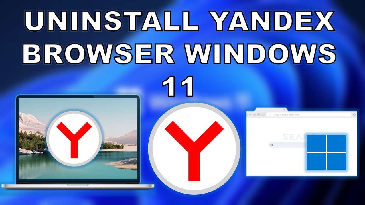 How to uninstall Yandex Browser in windows 11 - YouTube