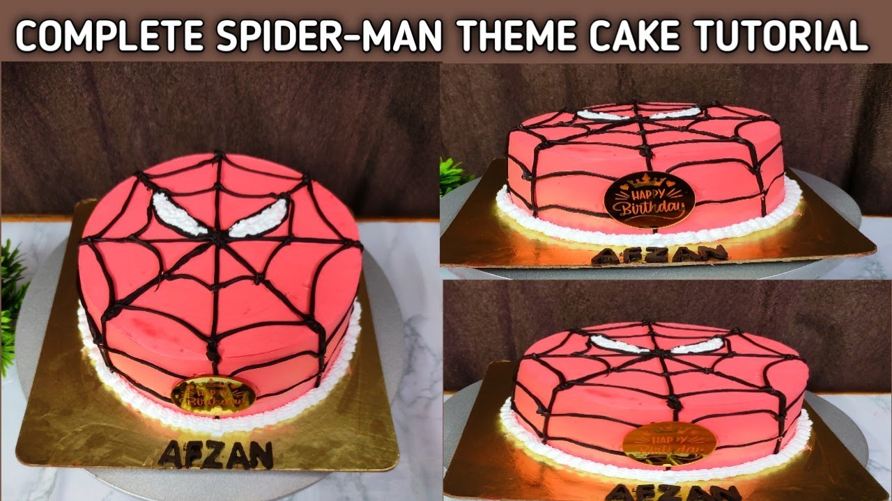 How To Make Spiderman Cake|Spiderman Cake| Spiderman Birthday Cake ...
