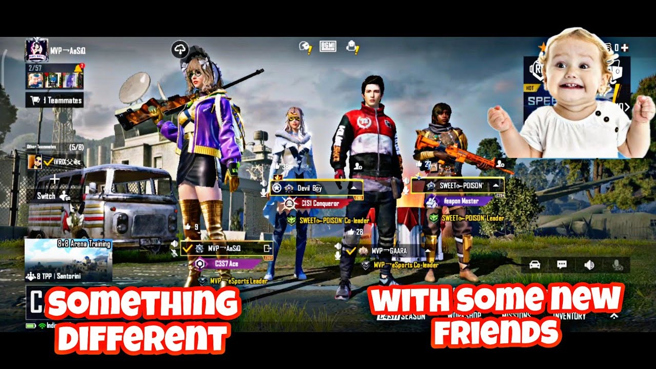 SOMETHING DIFFRENT WITH SOME NEW FRIENDS FOR OUR YT SMALL FAMILY☺#noobdigaming @darkqueenbgmi188 ...