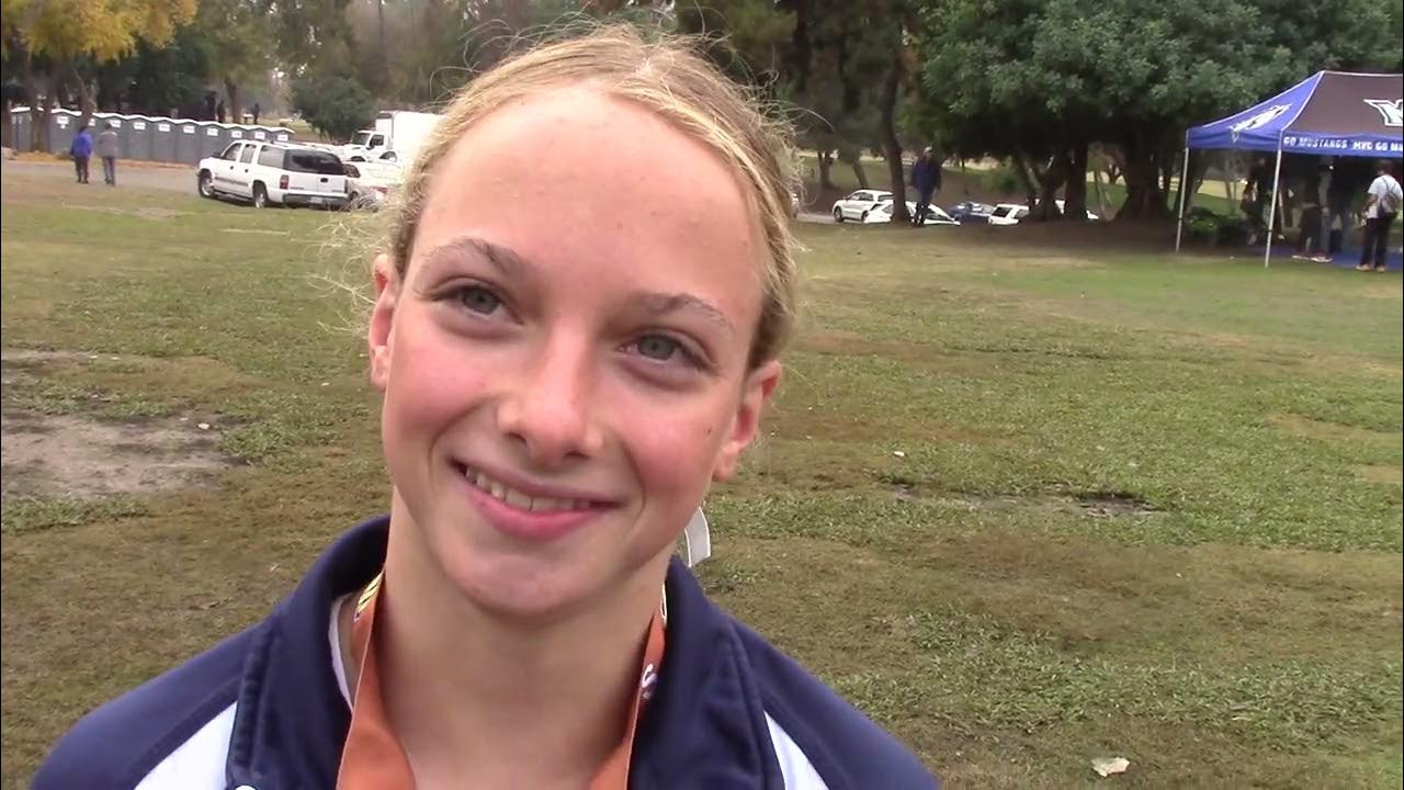 Lindsey Billotte of Coastal Academy 8th Place Girls 5K Division 4 Final at CIF State ...