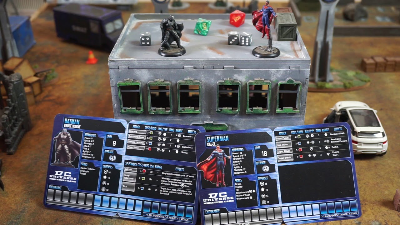 DC Universe Miniature Game - How to play: Sample Activations - YouTube