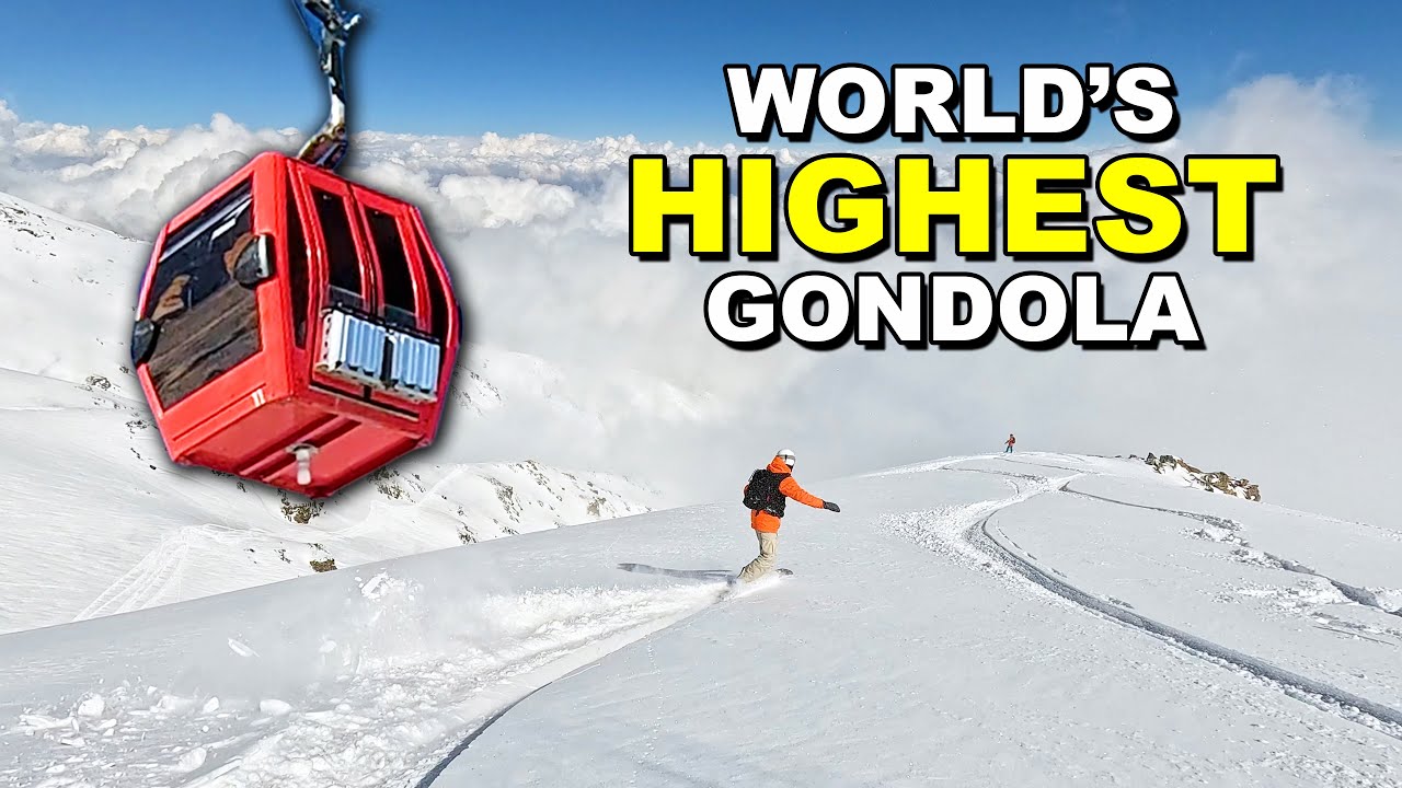 Snowboarding in India on the World’s Highest Gondola - YouTube