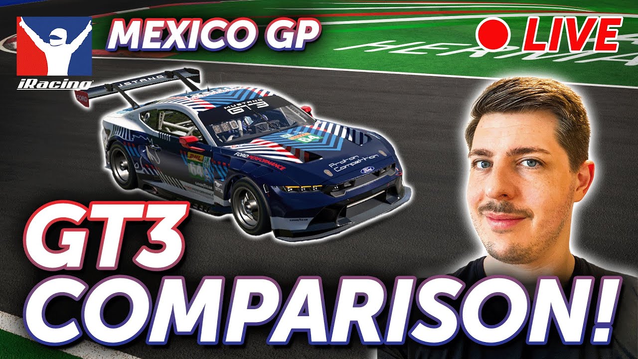 GT3 Car Comparison | IMSA Week 1 | Mexico Gp | !discord !overlay ...