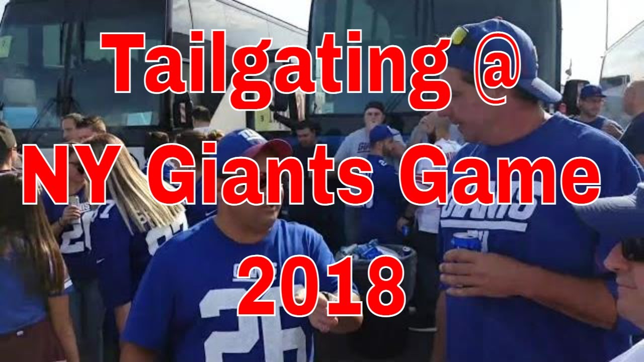 NFL: NY Giants Tailgating at MetLife Stadium - parking lot party - 2018 ...
