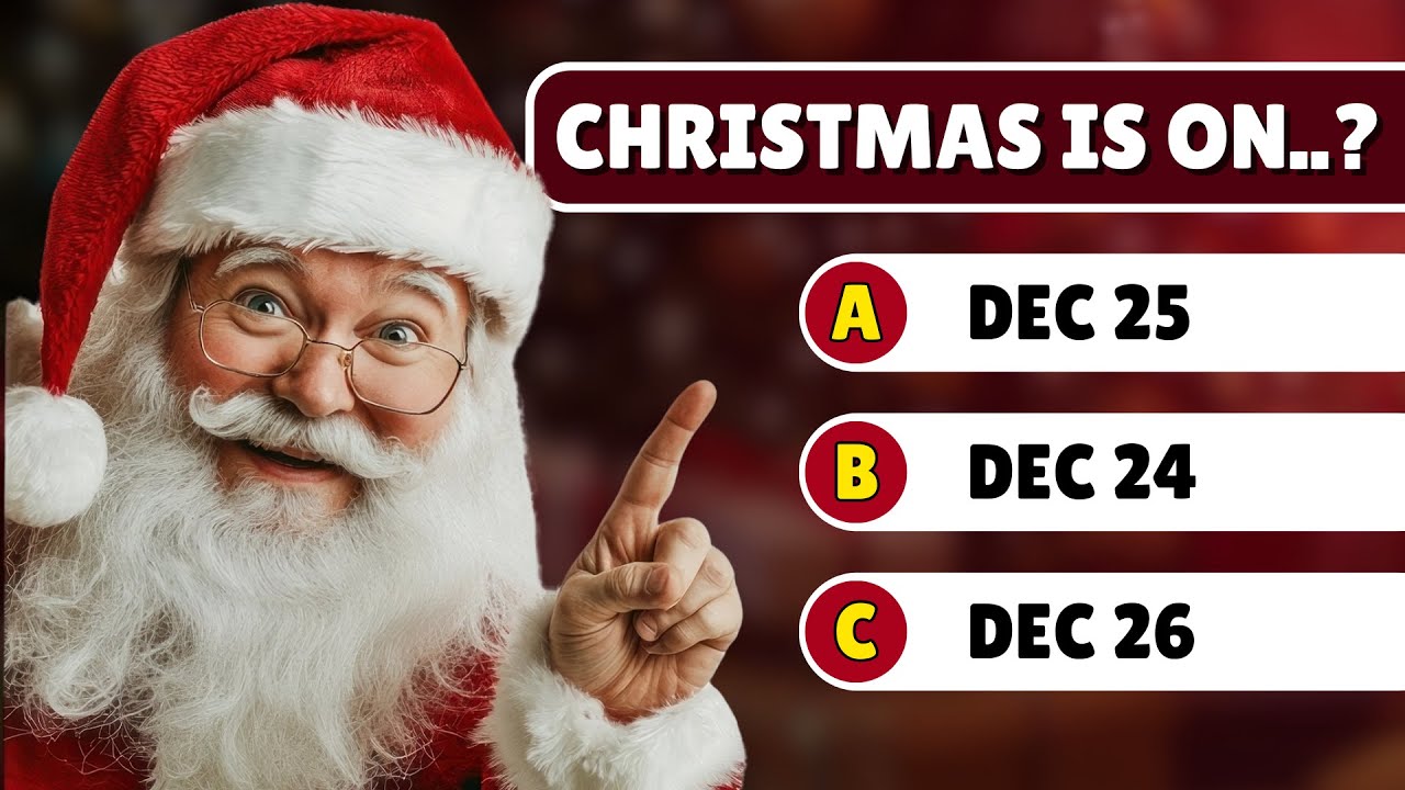 🎄 Christmas Quiz 🎅 Santa Claus Questions and Answers 🎁 Holiday Quiz ...