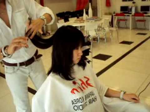 japanese hair cut (!!!!!!) - YouTube