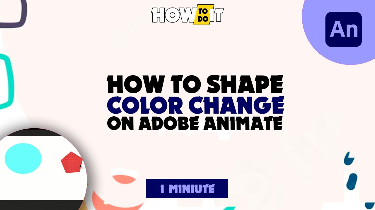 How to shape color change on Adobe Animate 2024 | Skill Wave - YouTube