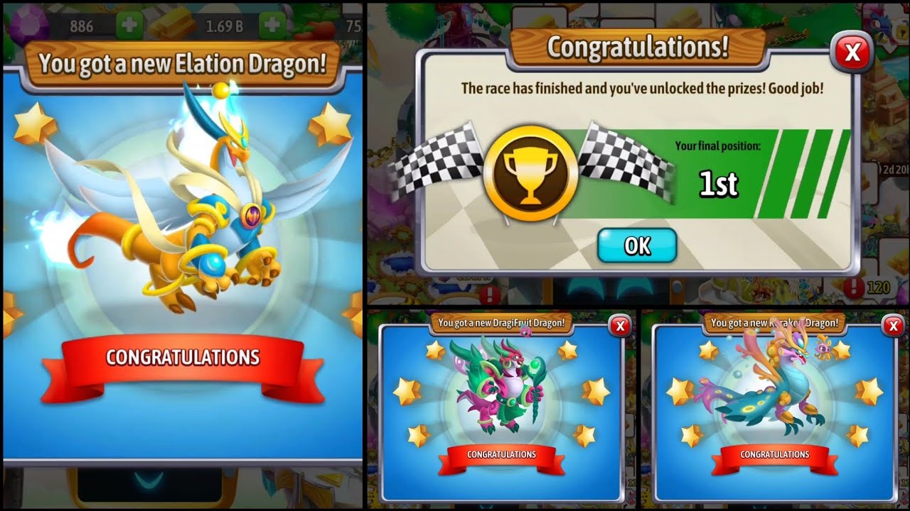 #607. Dragon city | Top 1 Mythical Race, get a 3 news dragons. - YouTube