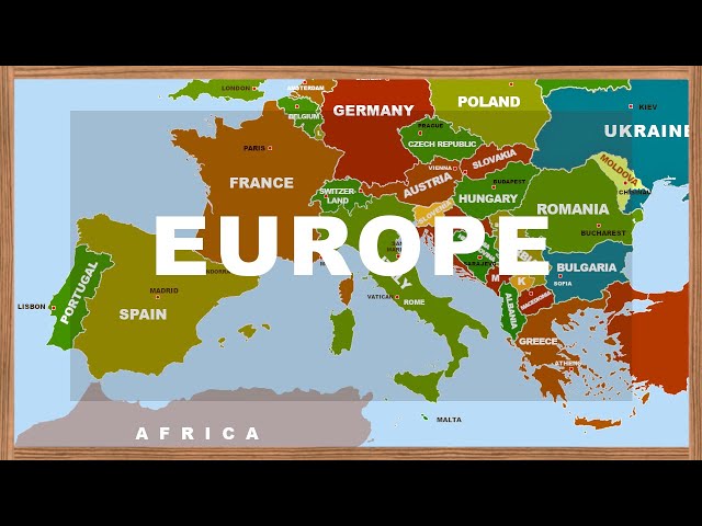 Europe Map With Capital Cities