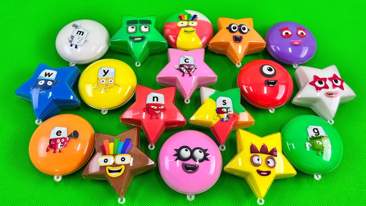 Looking for Numberblocks with Star & Cake Shape Coloring! Mixing ...