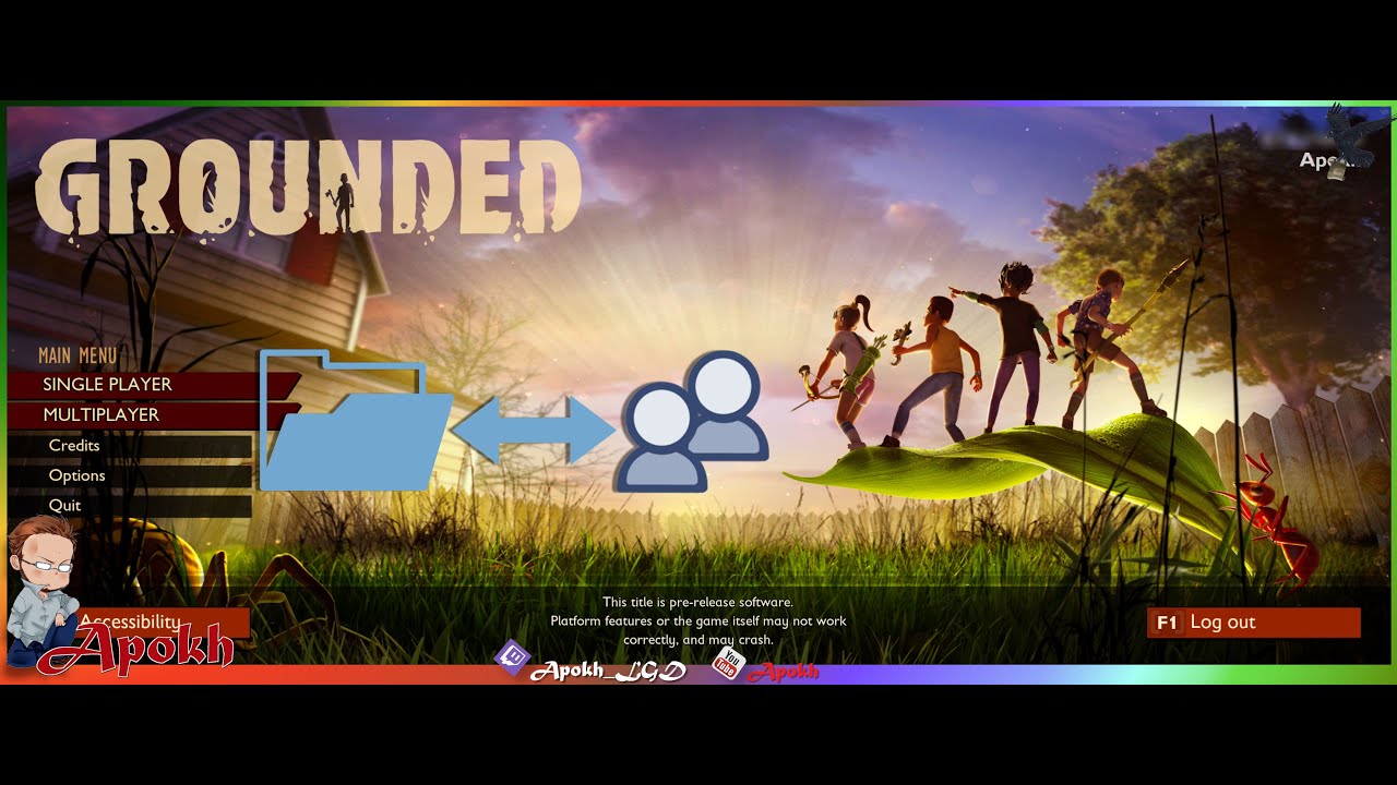 Grounded - Savegames für Multiplayer/Co-Op tauschen - YouTube