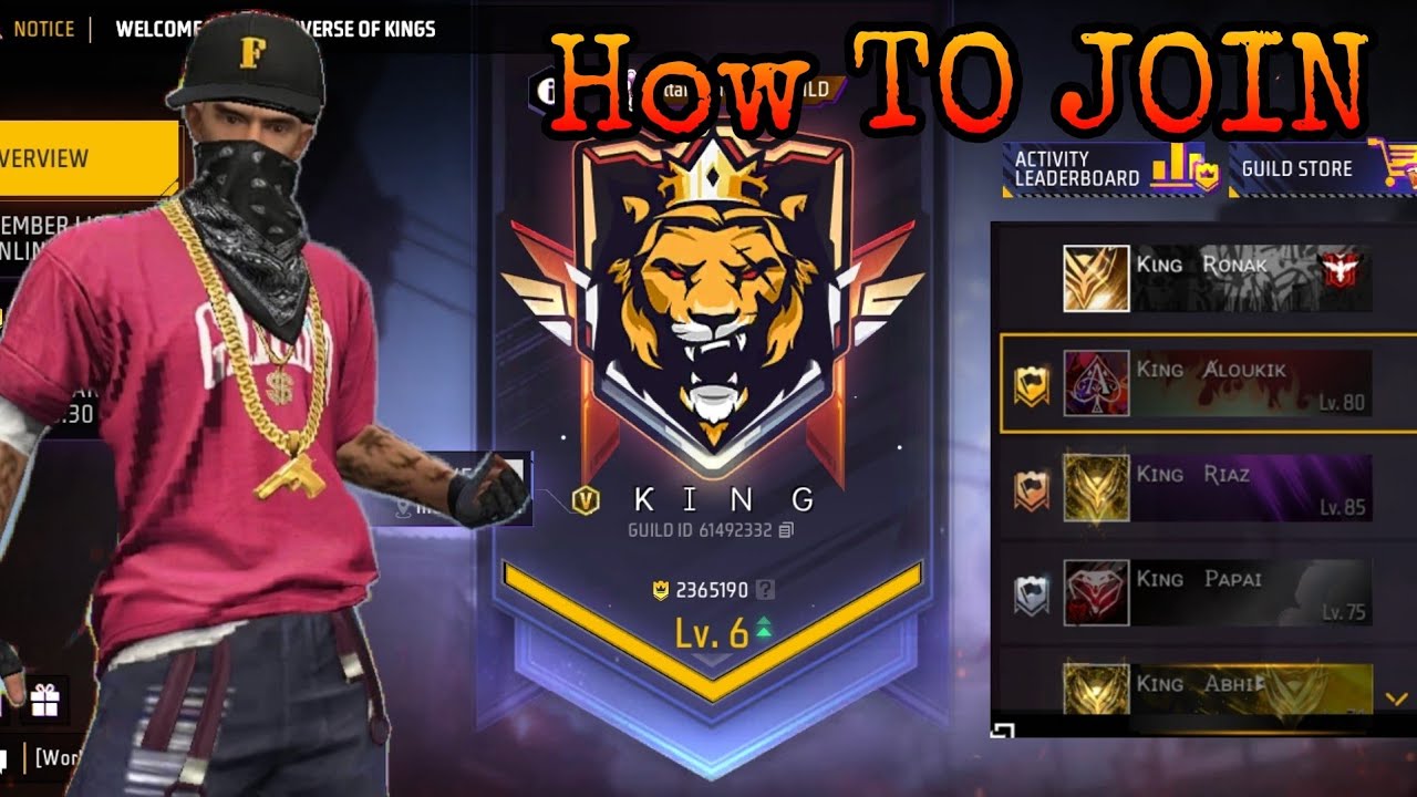 How to join Global top 55 guild | how to join v badge guild | guild ...