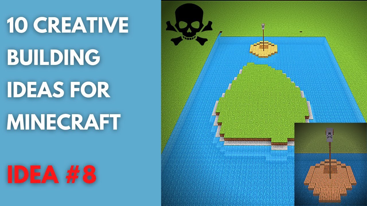 10 Creative Building Ideas for Minecraft Idea #8 - A Pirates Cove - YouTube