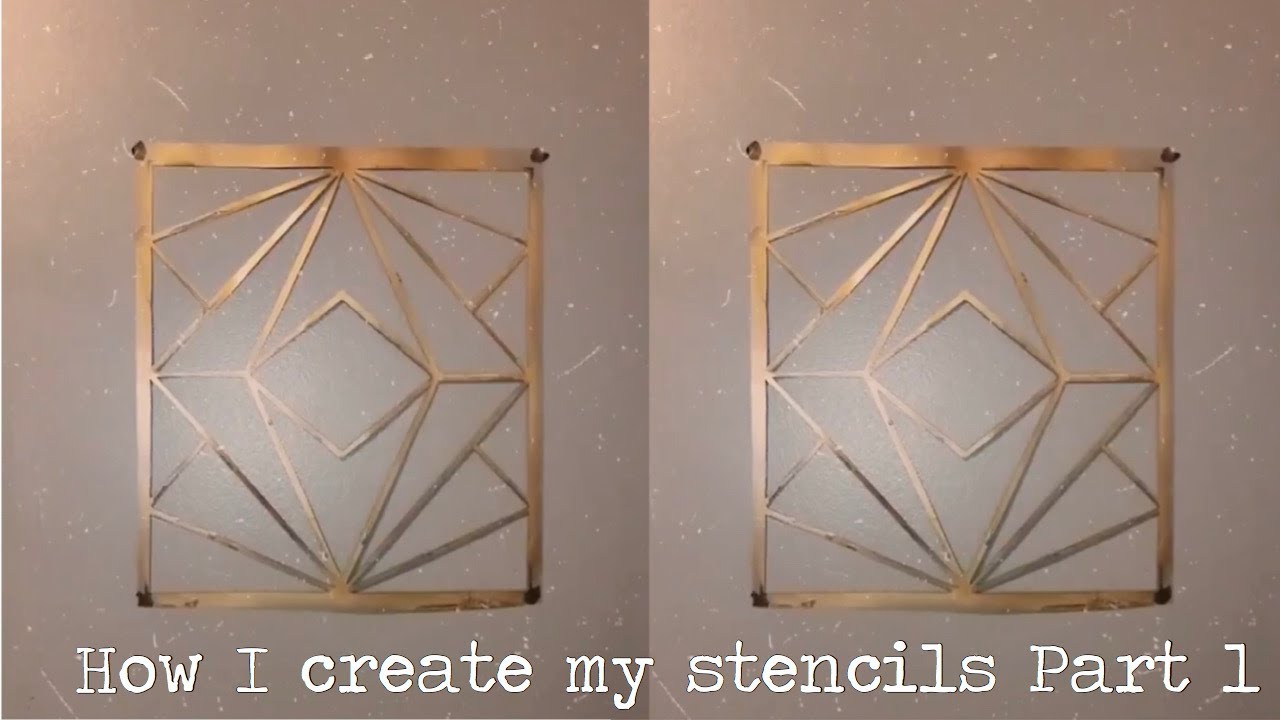 How I create my stencils from scratch: Part 1 - YouTube
