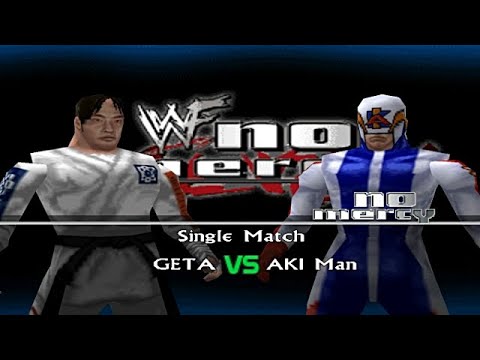 WWF No Mercy | CAW Match - Hideyuki "Geta" Iwashita VS AKI Man - YouTube