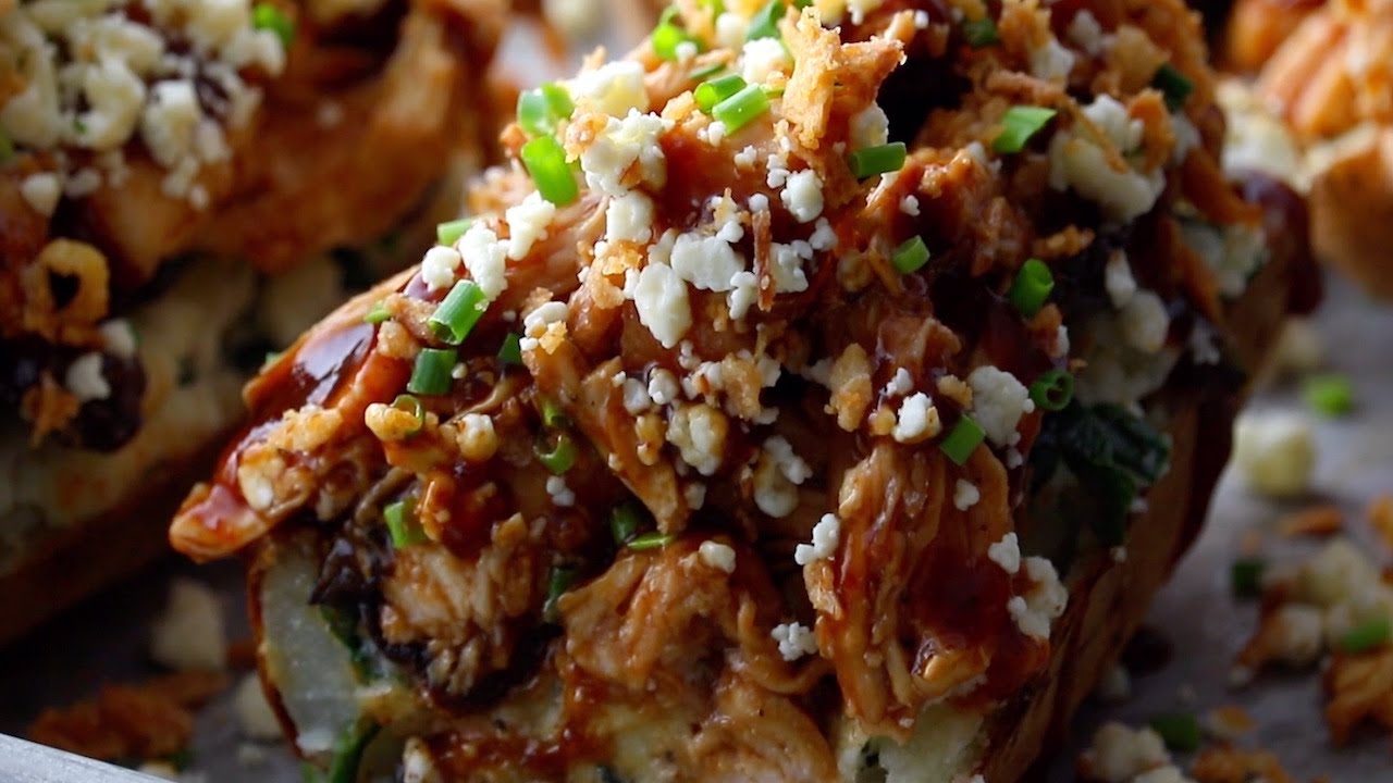 Loaded BBQ Baked Potatoes - YouTube