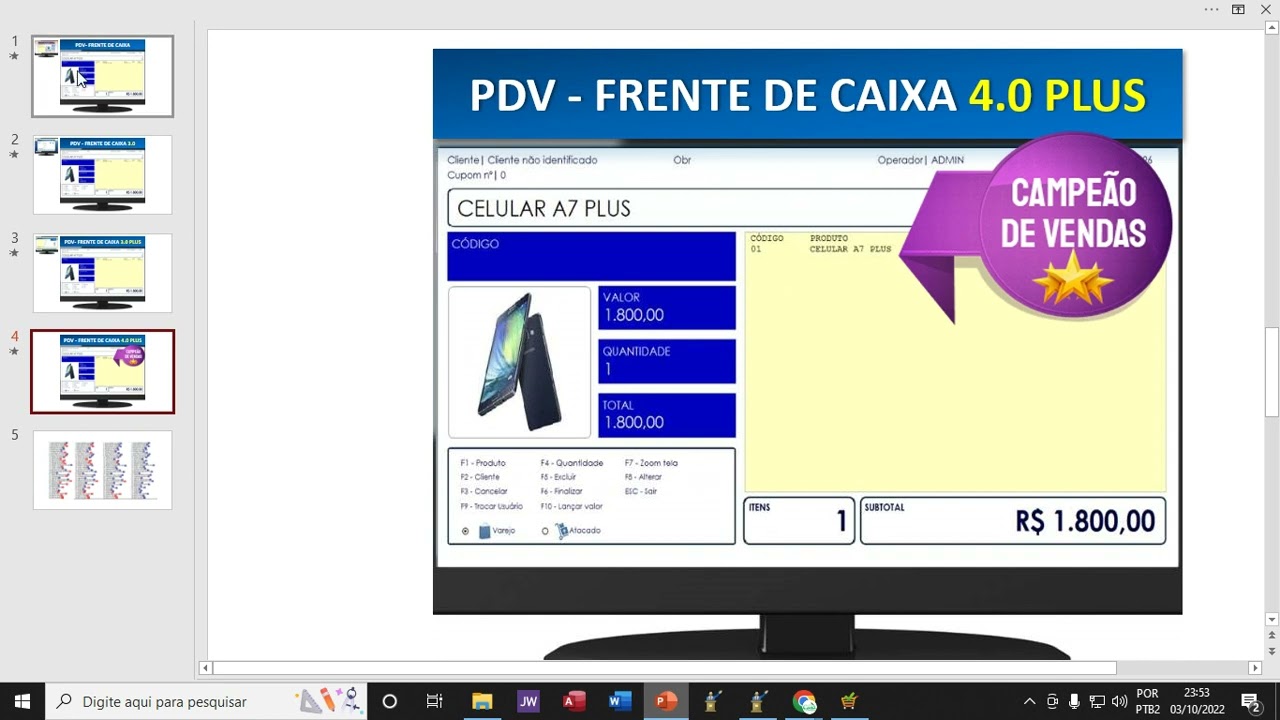 MUDANÇA NAS VERSÕES DO PDV FRENTE DE CAIXA - ATUALIZADO EM 2022 - YouTube