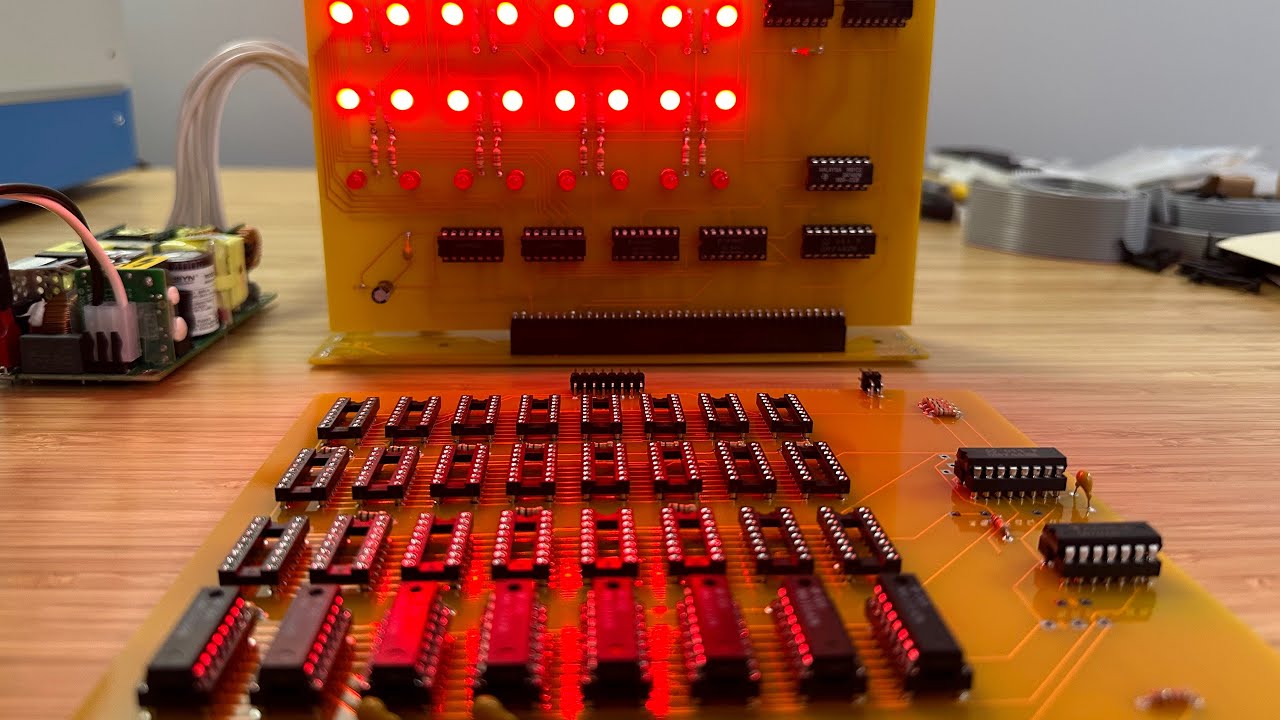 Mark-8 Minicomputer Build - Memory Board - YouTube