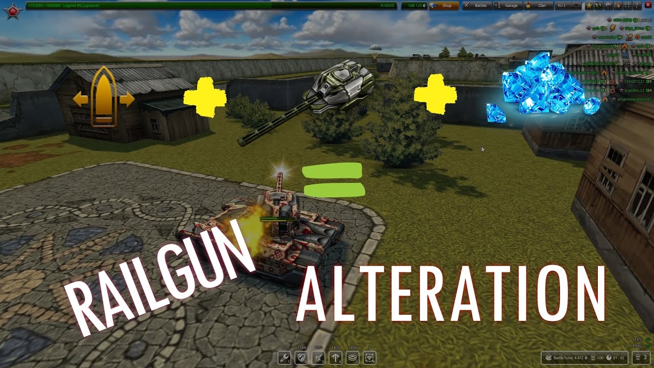 Tanki Online - Railgun alteration #pronájem - YouTube