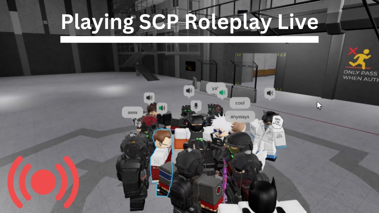 Playing SCP Roleplay Live - YouTube