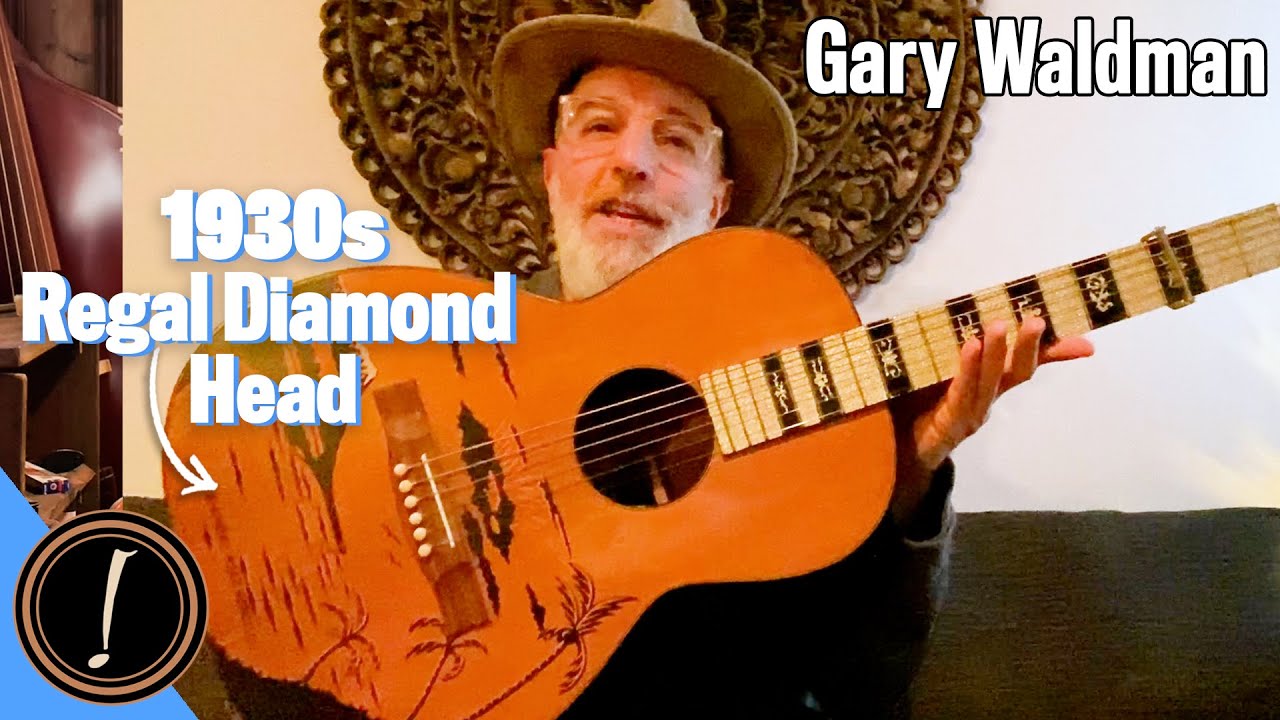 Gary Waldman Plays A 1930's Regal Diamond Head Acoustic Guitar | Let's ...