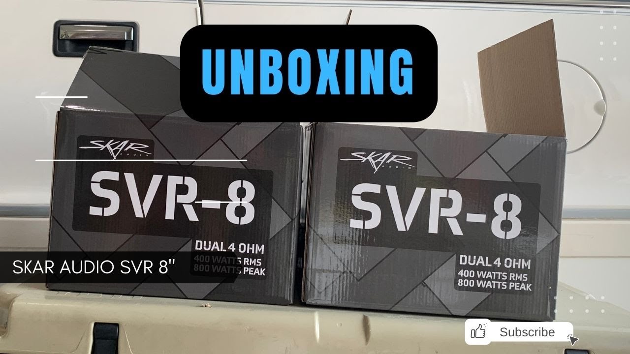 SKAR AUDIO SVR 8 UNBOXING - YouTube