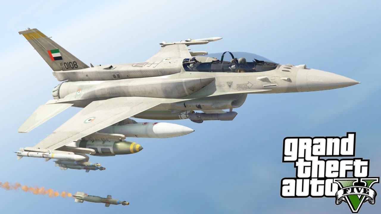 GTA V General Dynamics F-16F Block 60 - YouTube