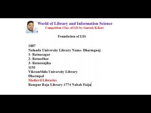 Unit l Foundation of Library and Information Science - YouTube