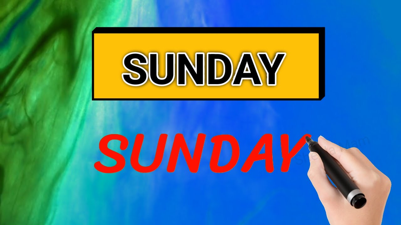 Sunday Monday Tuesday In English | Days Of The Week | Nursery Rhymes ...