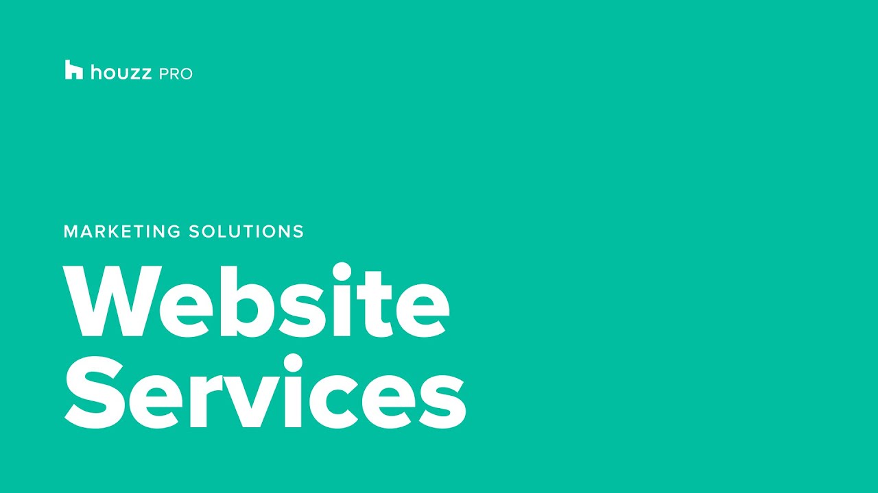 Houzz Pro: Website Services - YouTube