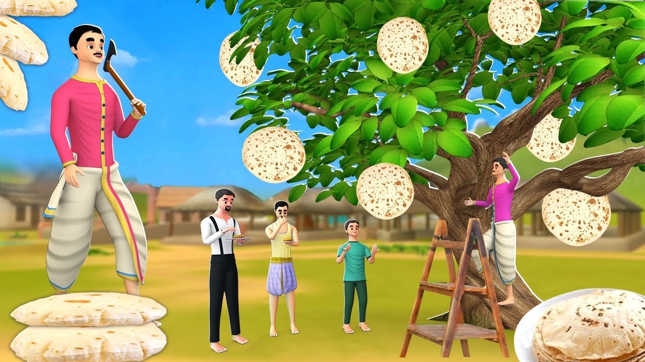 जादुई रोटियों का पेड़ Magical Roti's Tree Kahani | Stories in Hindi ...