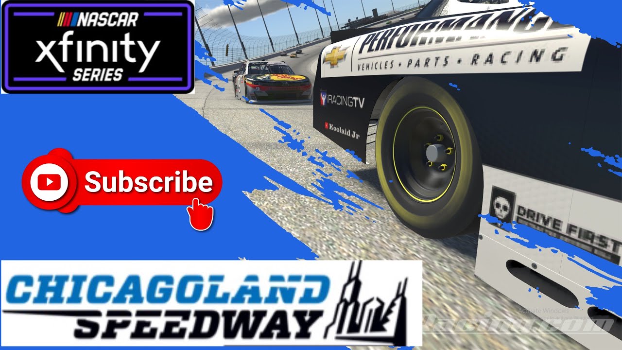 iRacing Official - Nascar Xfinity Series - Chicagoland Speedway - YouTube