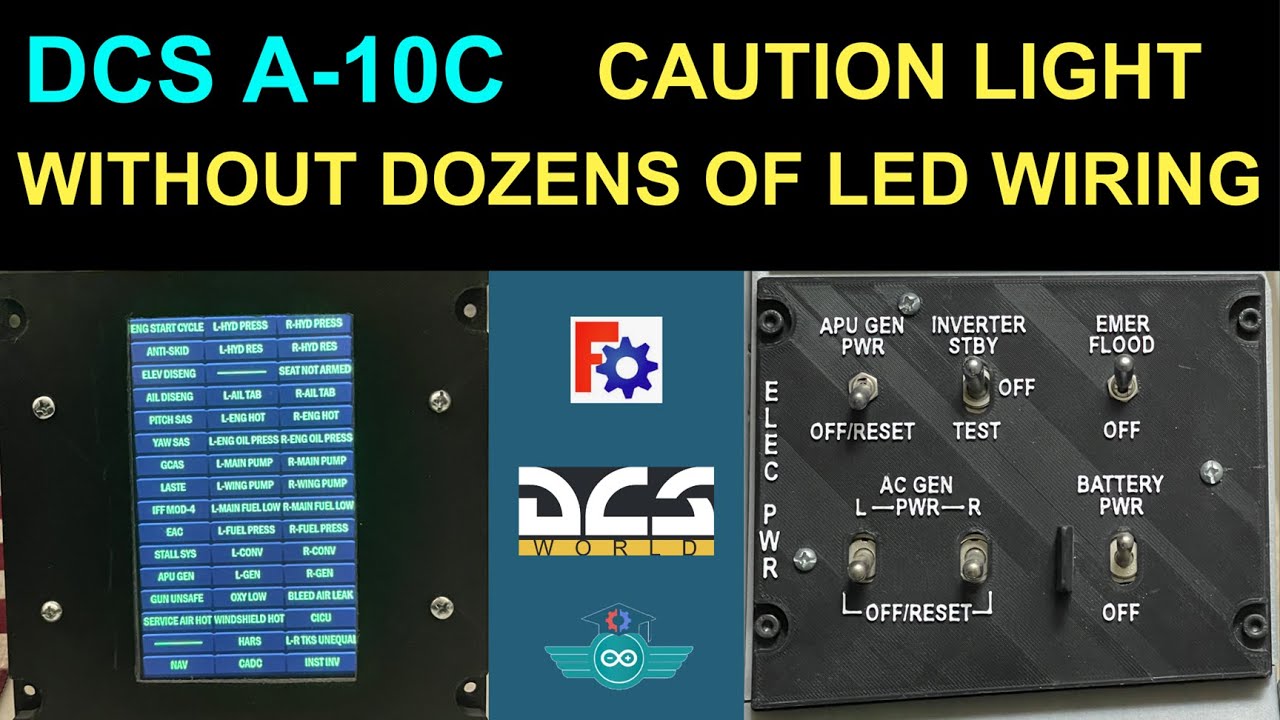 Episode 15 DCS A-10C Caution Light without Dozens of LEDs and Wiring ...