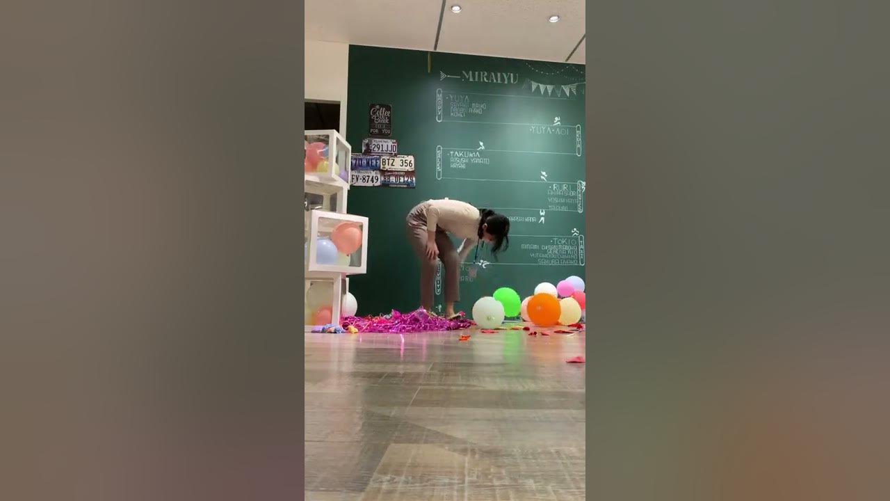入社式の後でひたすら風船割る人・・・ Youtube
