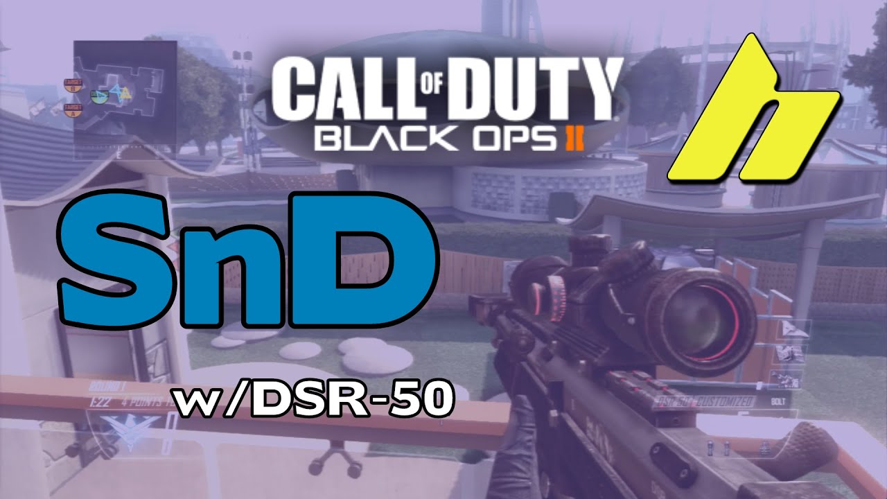 Call of duty black ops 2 SnD gameplay w/DSR 50 - YouTube