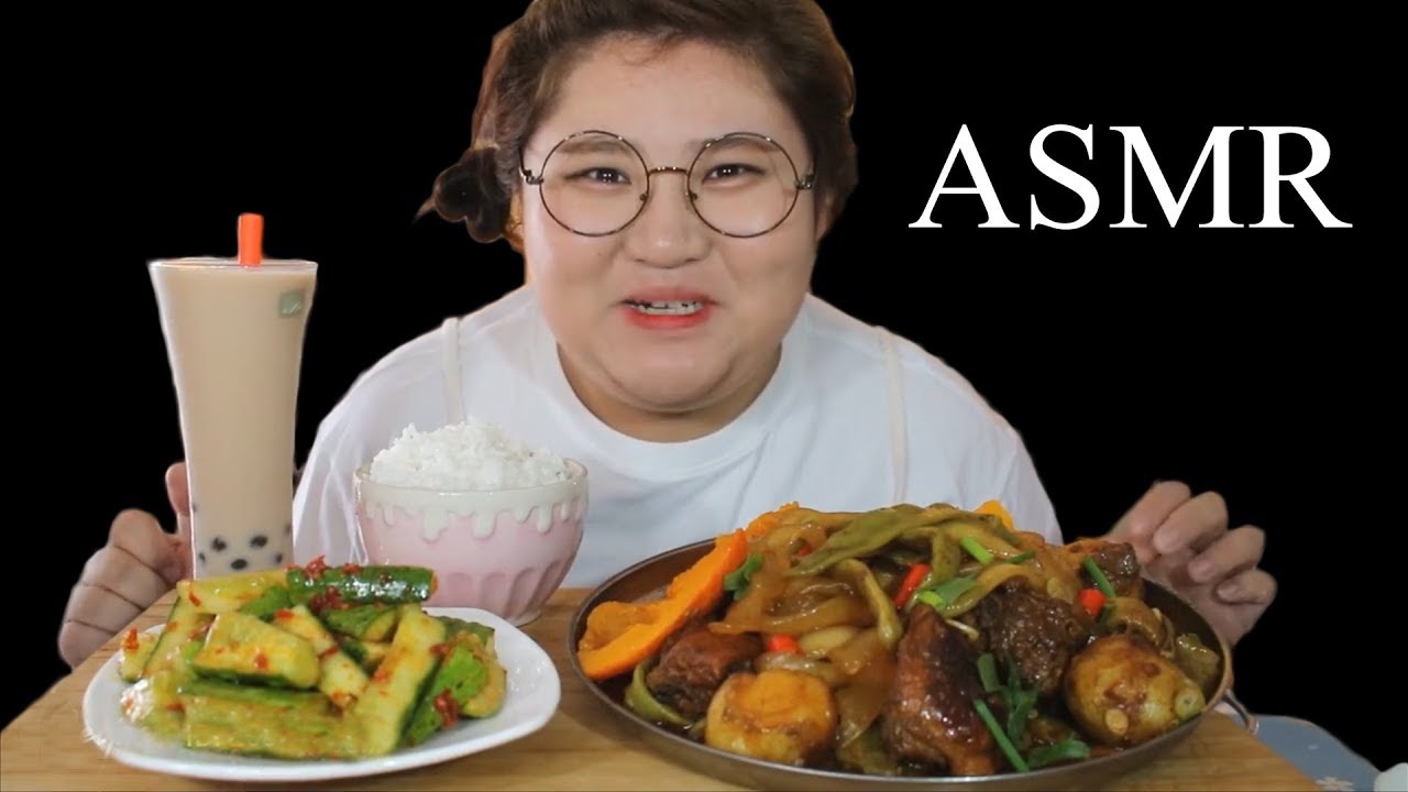 ASMR Chinese food ! The messy stew series and too hot ! 【ASMR MIU ...