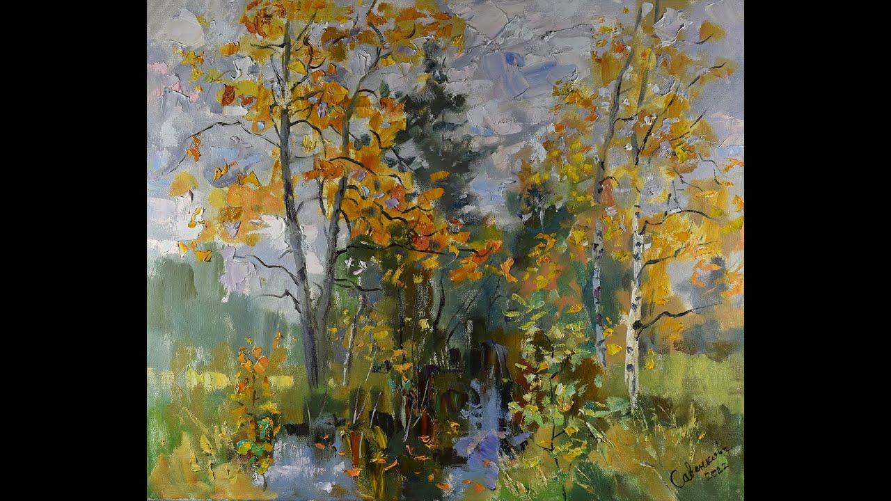 Landscape Painting Original Art Nature Impressionism - YouTube