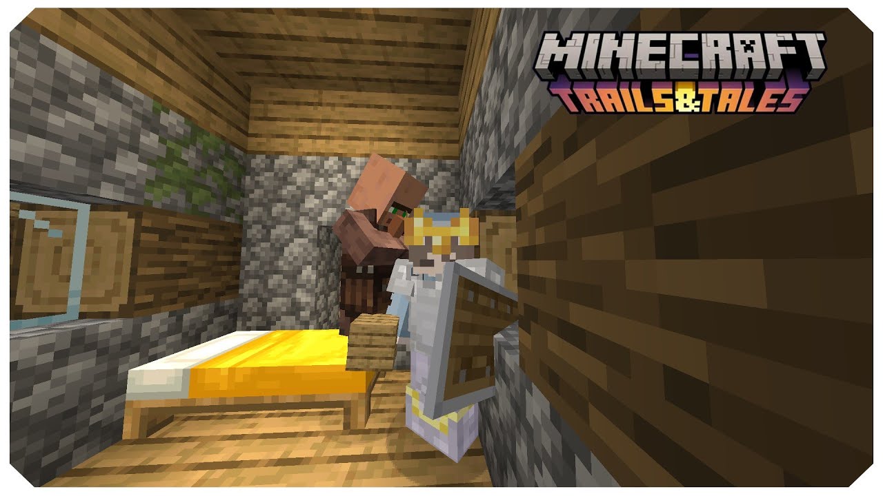ASMR - Villagers & Mining! - Soft Whispering, Music - Minecraft Trails & Tales Update - YouTube