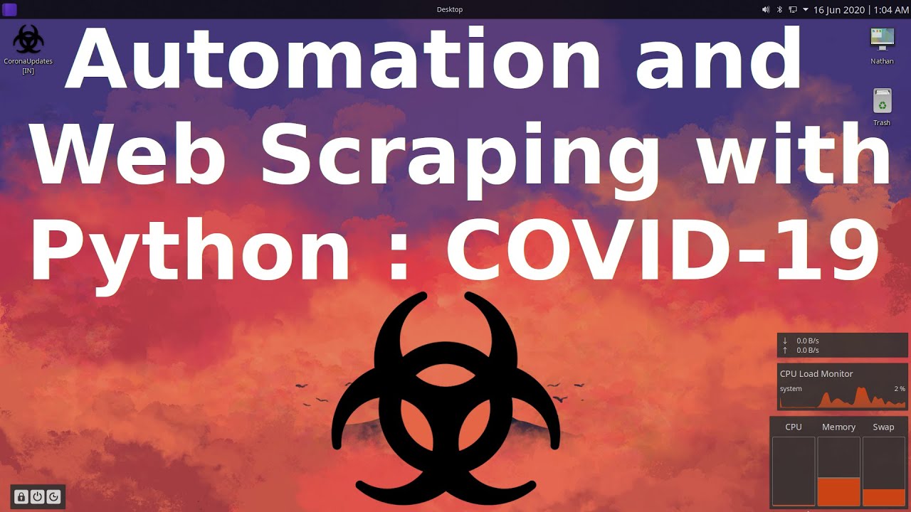I made a program in Python that gives me automatic updates about COVID ...